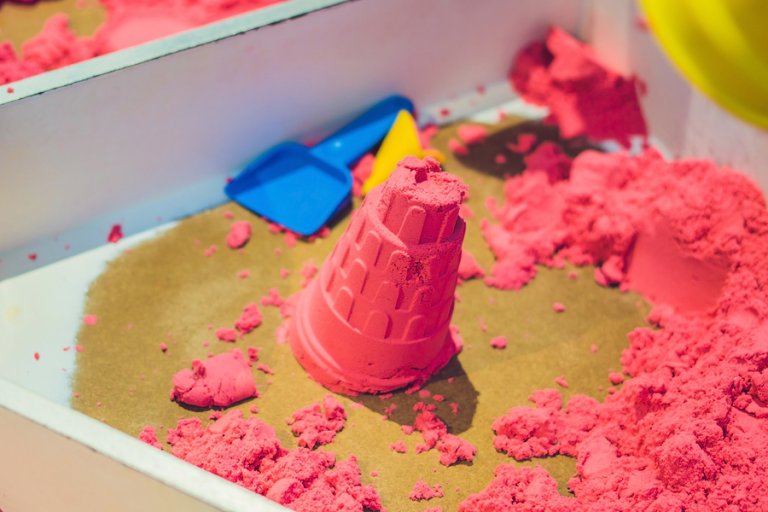 Arena moldeable para niños - Eres Mamá