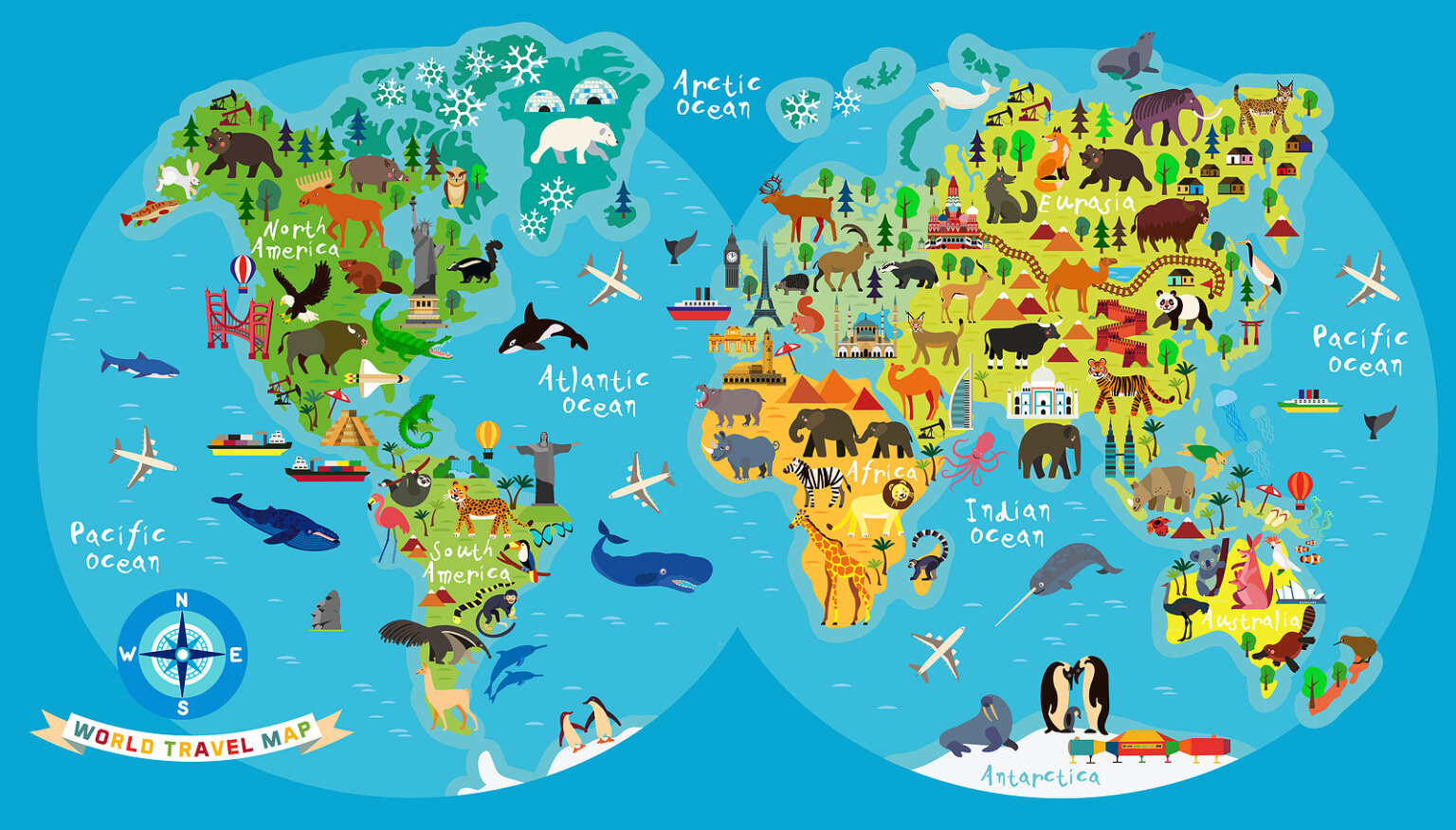 Cómo crear un mapamundi infantil - Eres Mamá